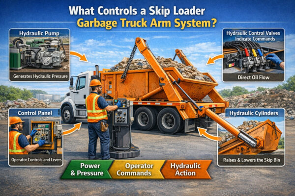 What Controls a Skip Loader Garbage Truck Arm System? - CSCTRUCK ...